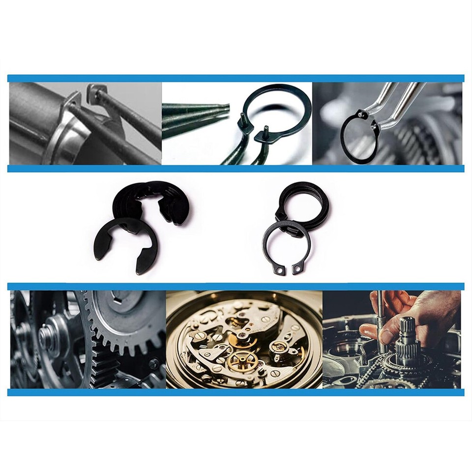 327Pcs Stainless Steel E-Clip C-Clips Circlip Kit Retaining Ring ...