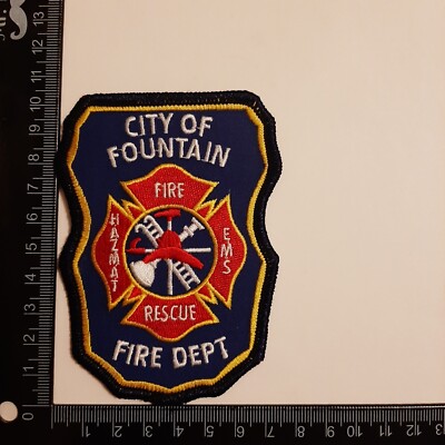 VINTAGE OBSOLETE City of Fountain Colorado CO Fire Department Patch | eBay