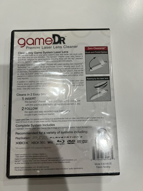 GameDr Ps3 Premier Laser Lens Cleaner Cleans Any Game System for sale ...