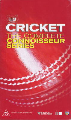 CRICKET The Complete Connoisseur Series CHANNEL 9 VIDEO VHS Pal SirH70 ...