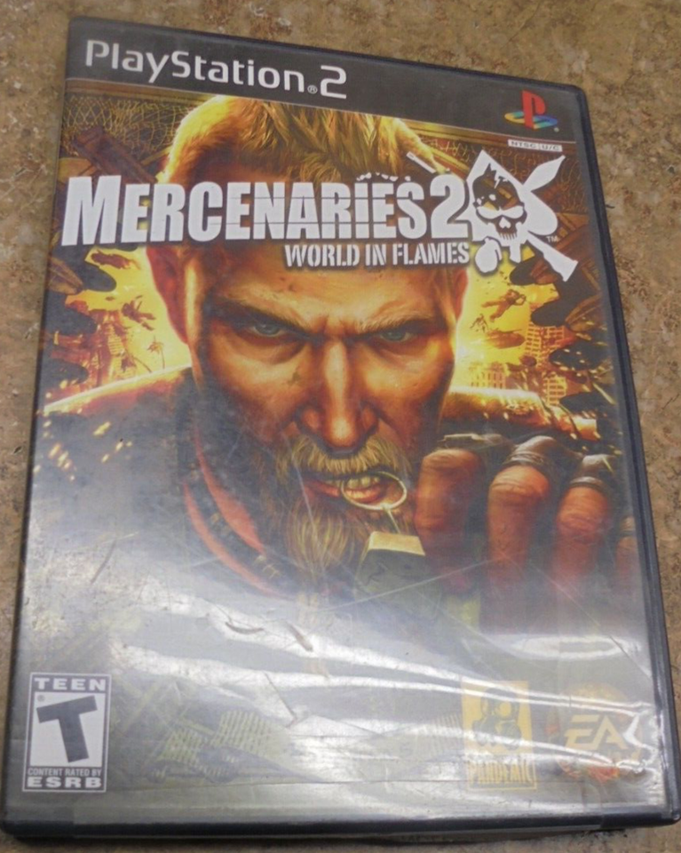Mercenaries 2: World in Flames Sony Ps2 Playstation 2 Case Manual ...