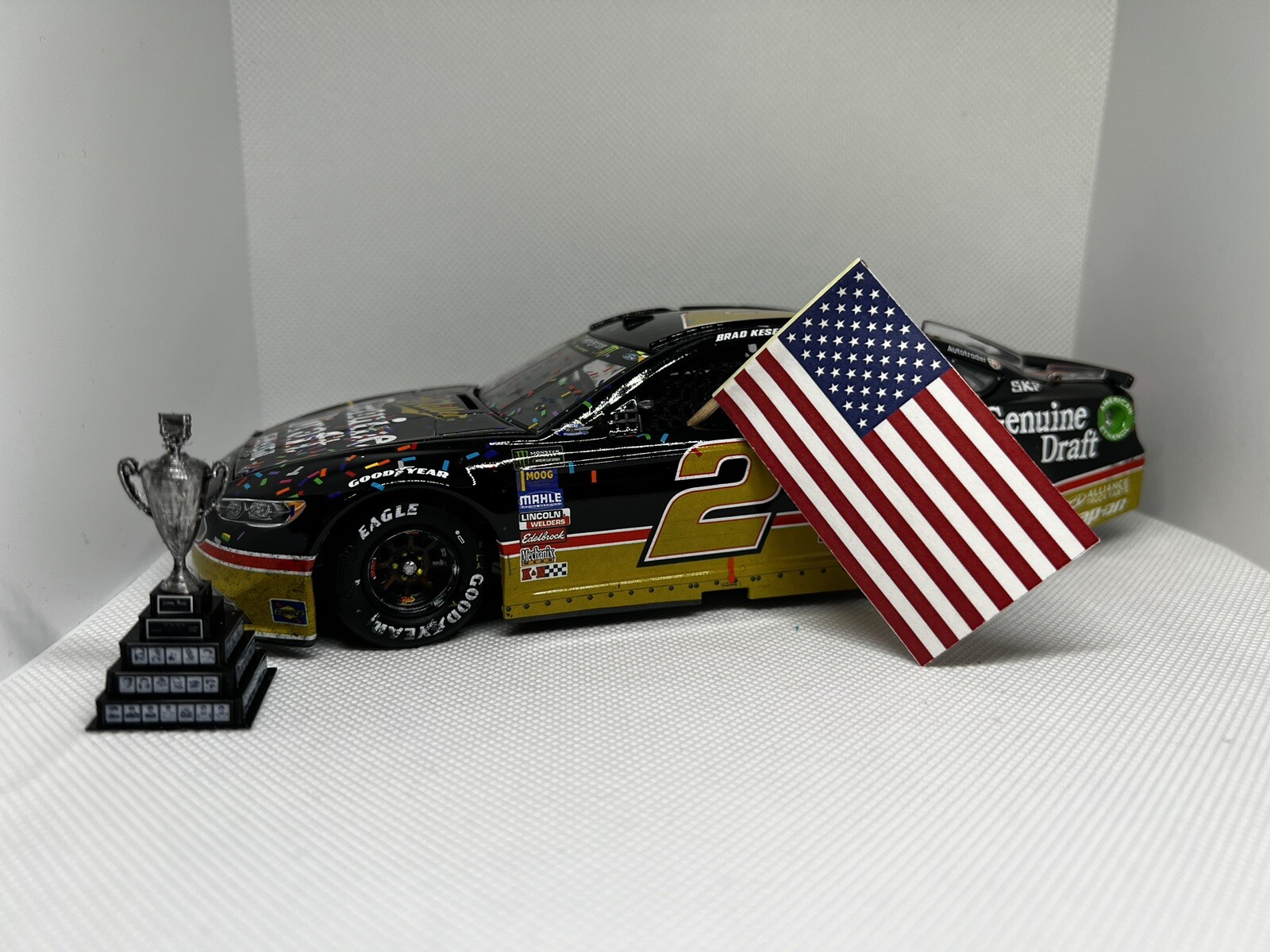 Brad Keselowski American Flag Wins Team Penske RFK NASCAR 1/24 Flag NO ...