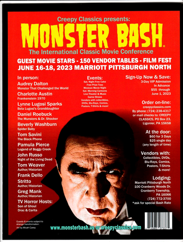 MONSTER BASH MAGAZINE #49 2022 NM 9.4 NEW (UNREAD) SANJULIAN COVER | eBay