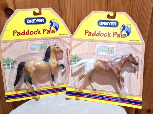 2 NEW BREYER PADDOCK PALS #1602 MORGAN/BUCKSKIN & # 1605 APPALOOSA ...