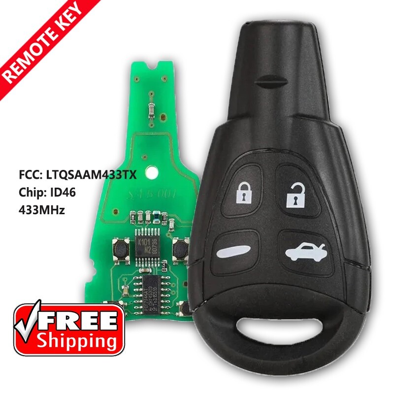 New Key Fob Keyless Entry Car Remote Control for SAAB 9-3 9-5 ...