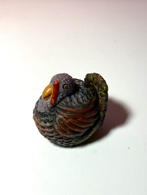 Small Ceramic Turkey for Thanksgiven Decoration Nicely Detailed Exc ...