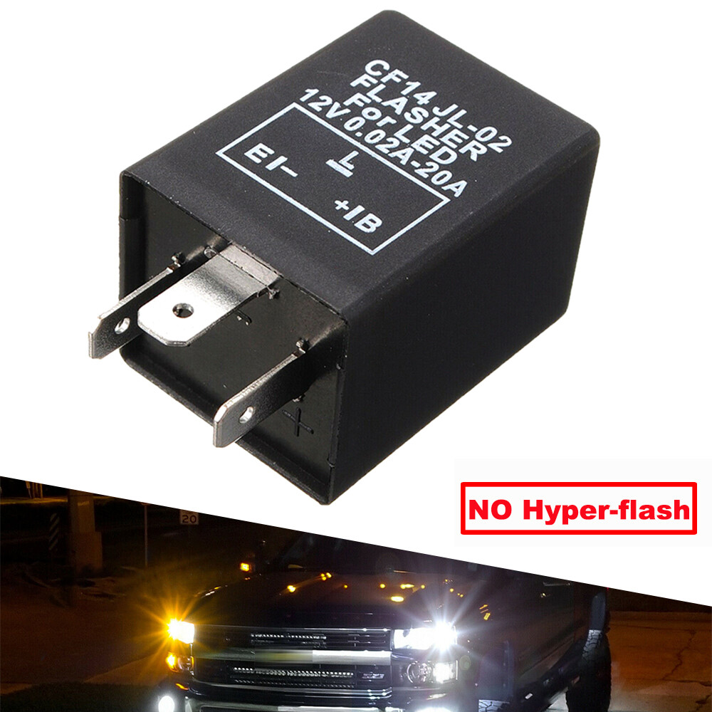 1 X 3-Pin CF14 CF-14 JL-02 EP35 LED Flasher Relay Fix Turn Signal Hyper ...