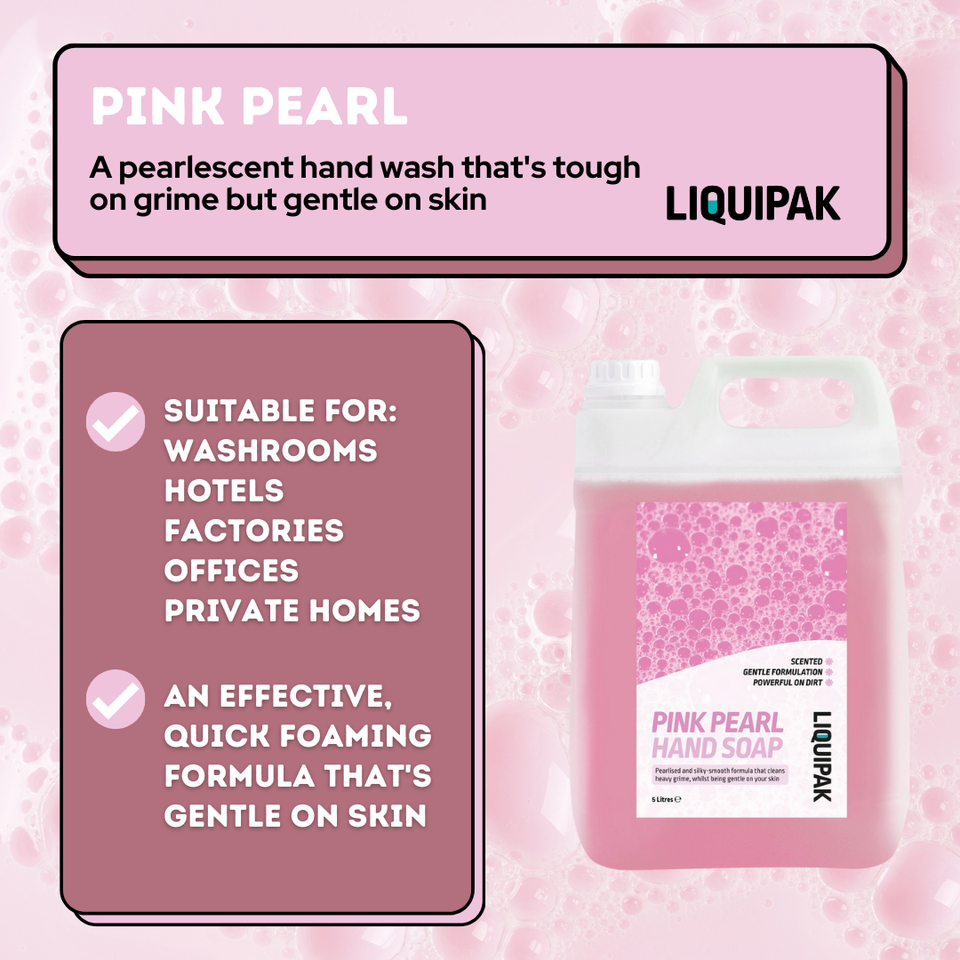 Hand Soap 5l - 20l Liquid Hand Wash Refill Luxury Pearlised Pink Pearl ...