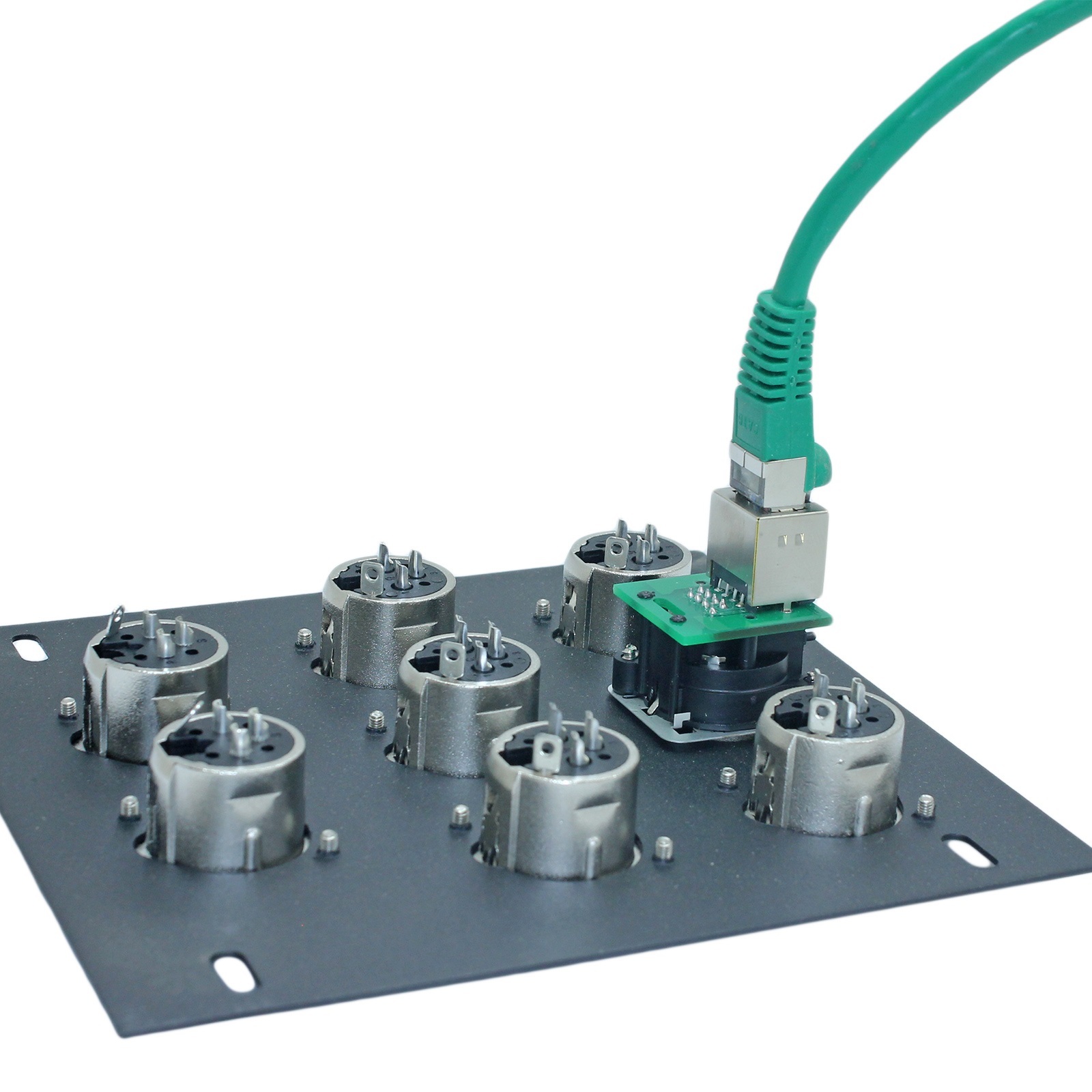 RJ-45 Ethernet cat 5e pass through panel mount flush install ...