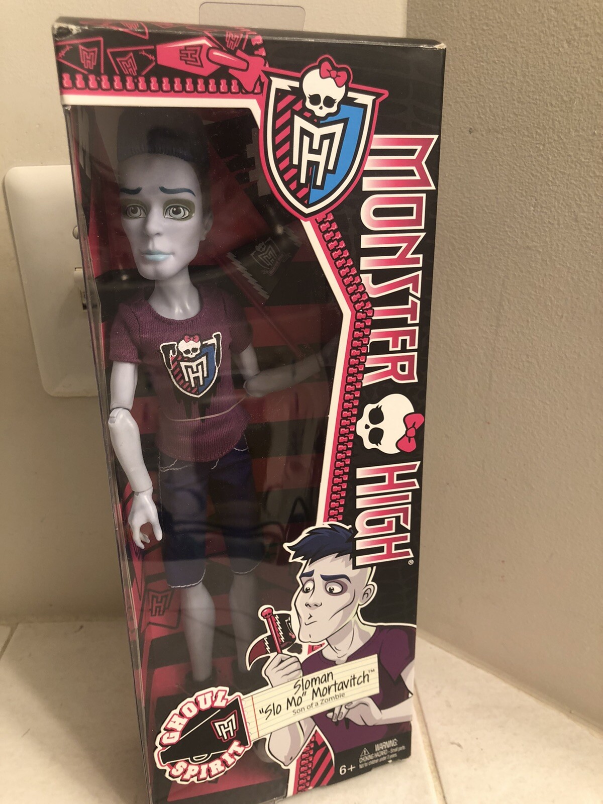 Monster High SLO MO Sloman Mortavitch Boy Doll SON OF ZOMBIE Ghoul ...