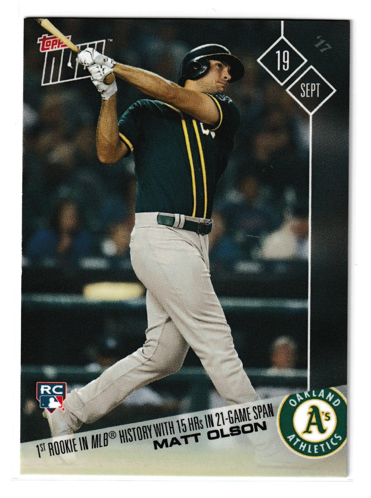 2017 Topps Now - #624 Matt Olson (RC) for sale online | eBay