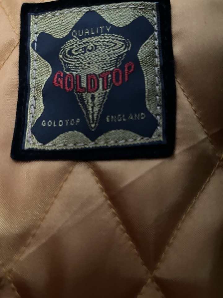 GOLD TOP, Top Quality British Made Motorcycle Leather Jacket, Cafe ...