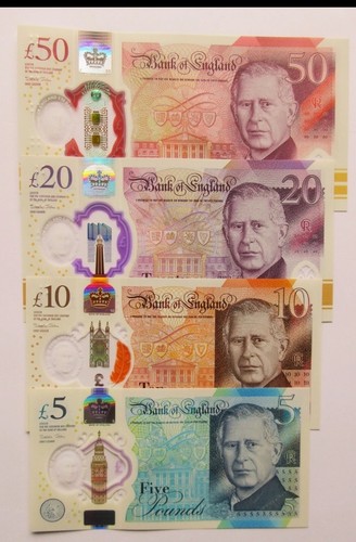 All NEW UK BANK NOTES SET (king charles ) | eBay UK