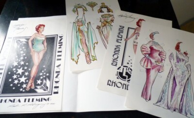 Rare Original Signed Raul Rodriguez PAPER DOLLS Rhonda Fleming | eBay