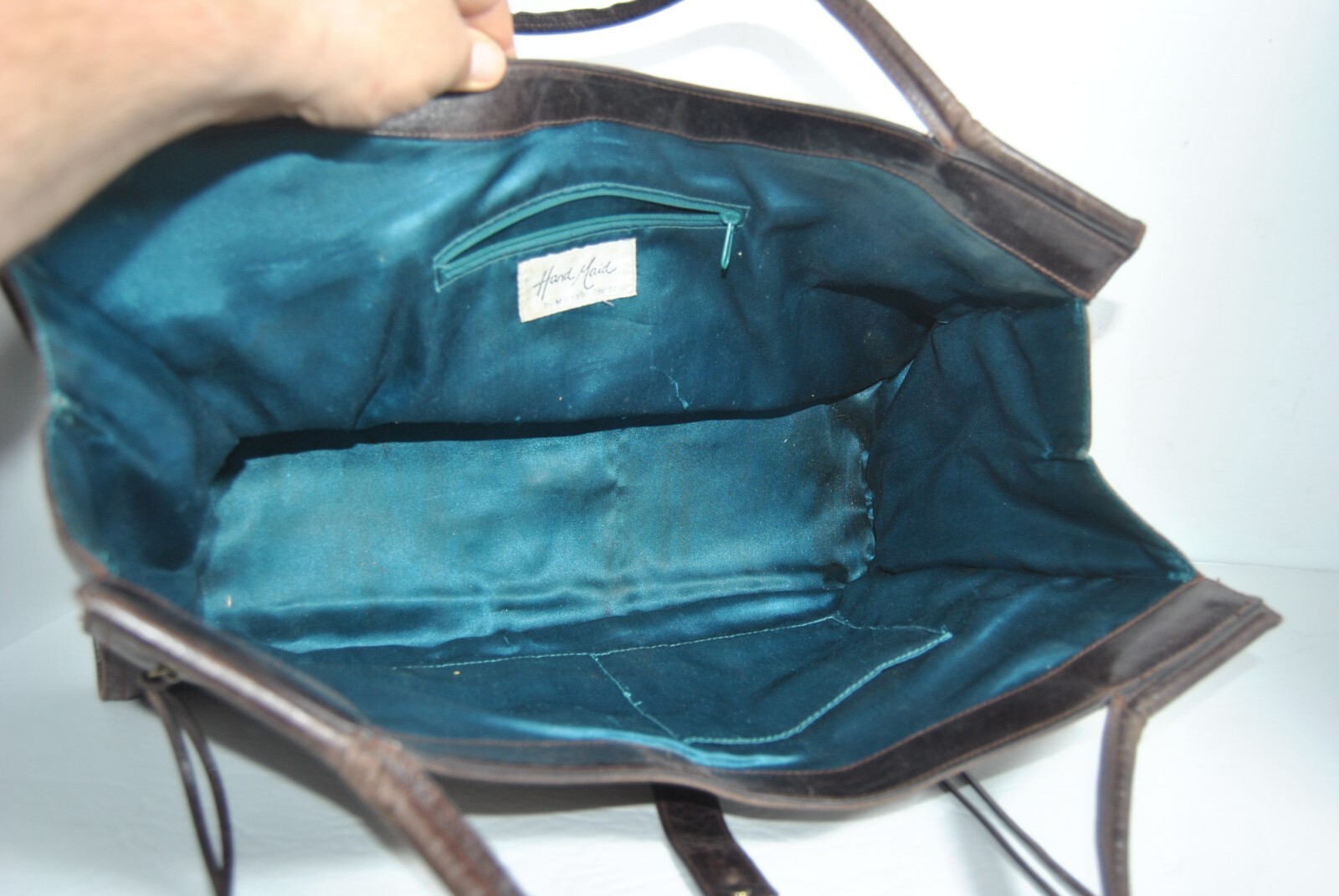 Hand Maid By Michelle Frantz Brown Leather Large Hand… - Gem