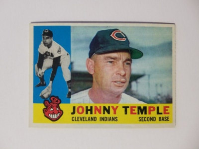 JOHNNY TEMPLE 1960 TOPPS BASEBALL CARD #500 CLEVELAND INDIANS | eBay