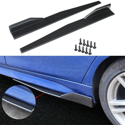 For Chrysler 300 2010-2023 Side Skirt Extension Rocker Panel Lip Carbon ...