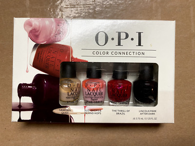 OPI Mini Nail Lacquer Color Connection 4 piece P61 H71 A16 W42 | eBay