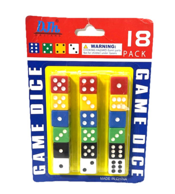 18 Pack Of Game Replacement Multicolored Dice | eBay
