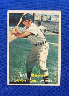 1957 TOPPS RAY BOONE DETROIT TIGERS #102 CARD VINTAGE SET-BREAK | eBay