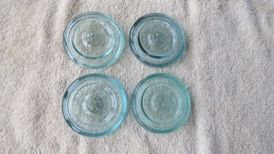 FOUR MARKED LIGHTNING GLASS FRUIT JAR LID WITH PATENT DATES | eBay