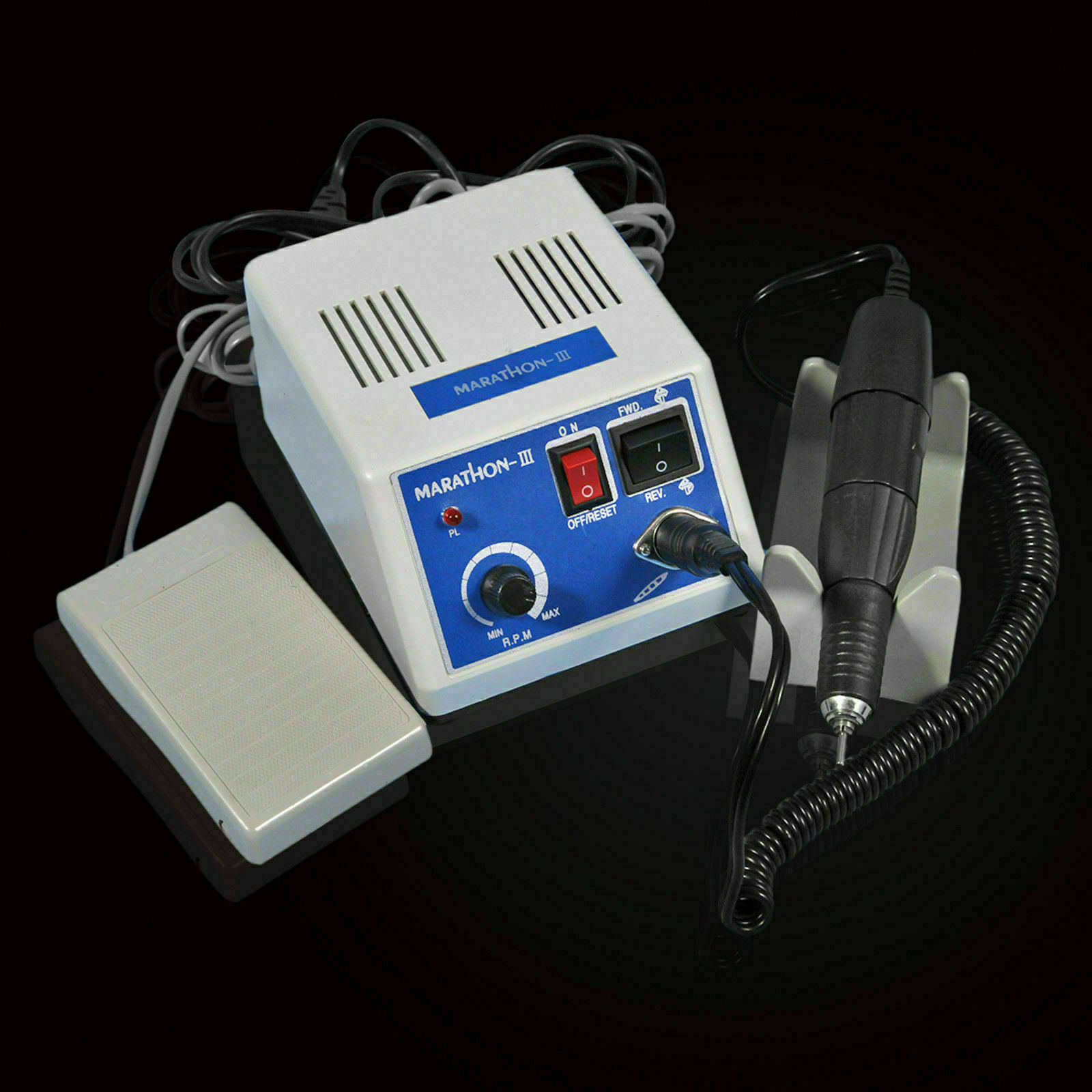 Dental Lab MARATHON-3 MICROMOTOR Electric 35000 RPM Handpiece Polishing ...