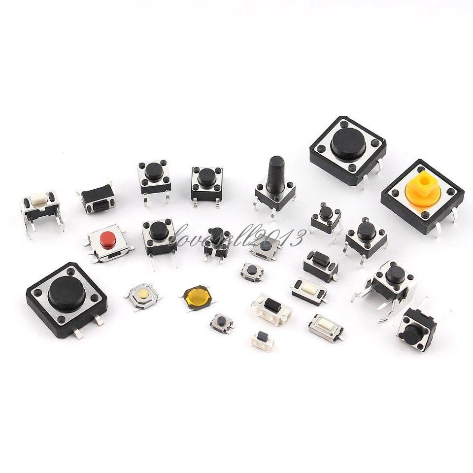 25 kind/lot 125pcs Assorted Micro Push Button Tact Switch Reset Mini ...