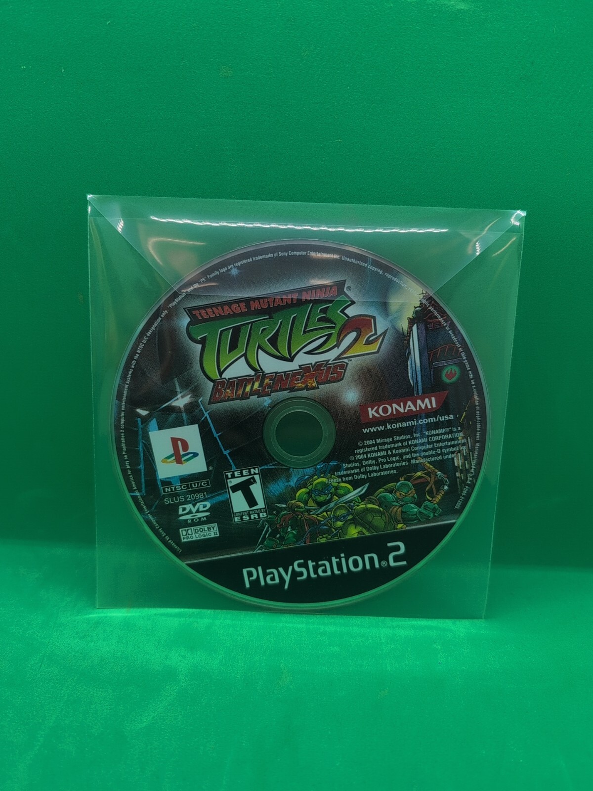 Teenage Mutant Ninja Turtles 2 Battle Nexus Playstation 2 PS2 TMNT Disc ...