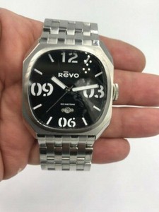 Revo watch Date Fashion Analog Quartz stainles steel Works RVO1001 | eBay