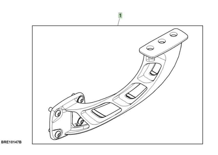 Genuine John Deere Tractor Command Arm Bracket BRE10147 Series 6 7 8 9 ...
