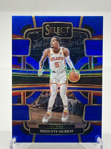 2023-24 Select NBA #27 Dejounte Murray Blue PRIZM concourse Atlanta ...