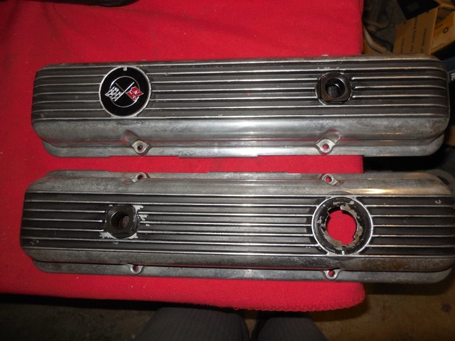 1967 - 1972 Corvette Camaro Lt1 Aluminum Valve Covers With Drippers GM ...