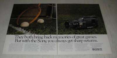 1988 Sony Handycam Pro Video 8 Camcorder Ad - Memories of Great Games ...