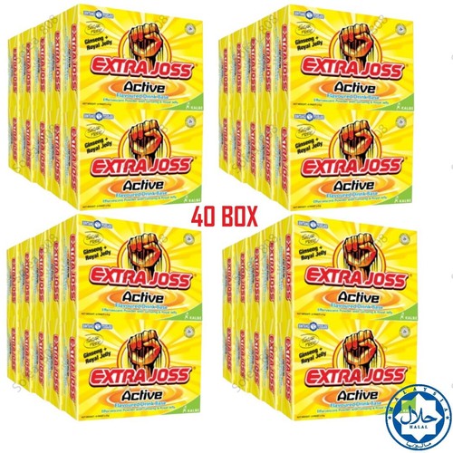 EXTRA JOSS 40 Box (240 SACHETS) Energy Drink Powder Sugar Free Boost ...