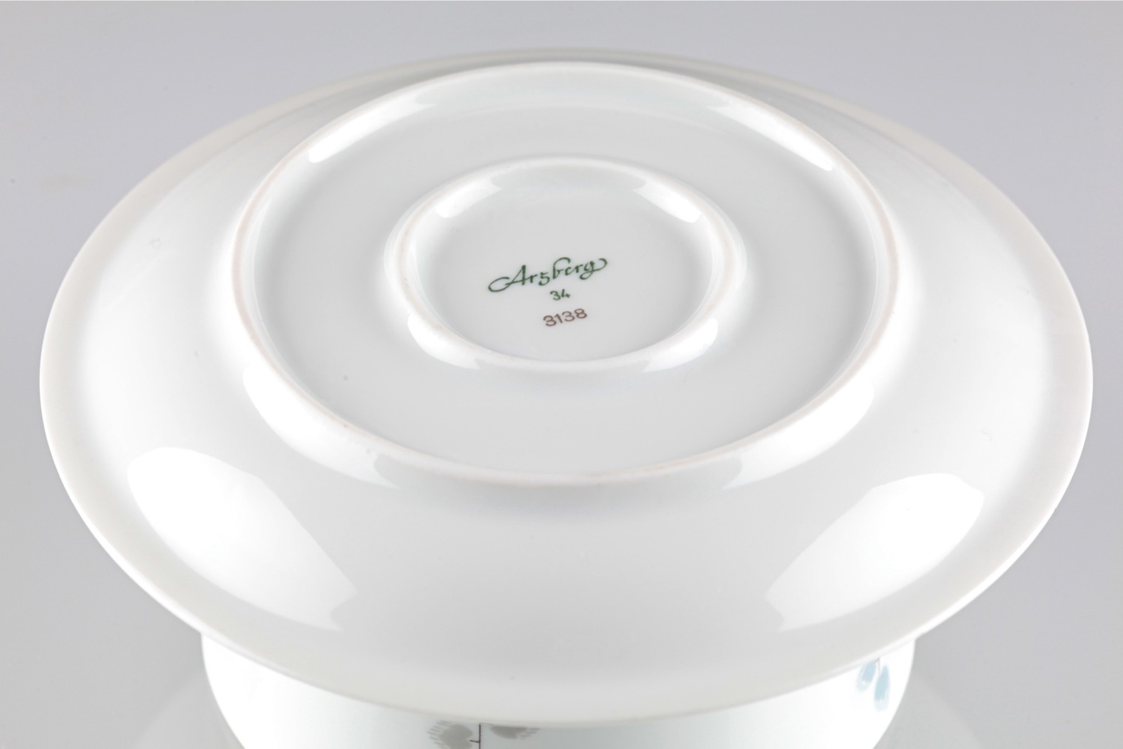 Vintage Sauciere Arzberg 43 3138 Porzellan Dekor weiß rosa blau ~ 60er ...