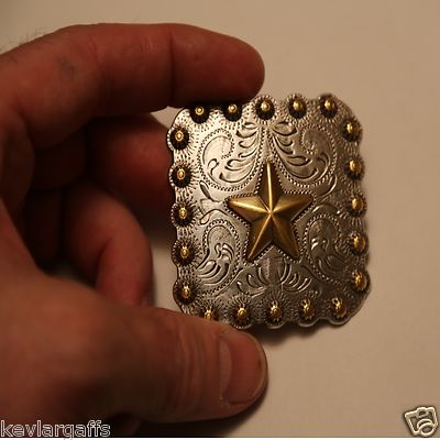 Gold Star Concho Square 2.25 inch | eBay