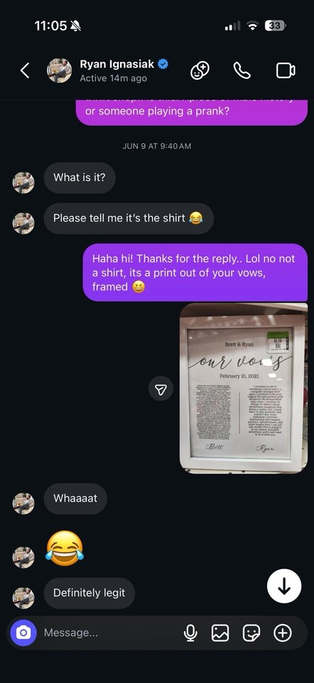 Confirmed MAFS Season 13 Memorabilia Cast Member Framed Vows Original ...