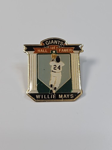 Willie Mays Giants Hall of Famer Lapel Pin MLB Baseball Chevron Sponsor ...