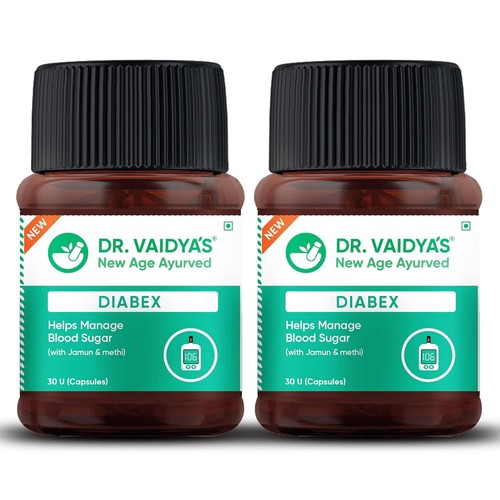 Dr. Vaidya's Diabex 30 Capsules Each Set Of 2 | eBay