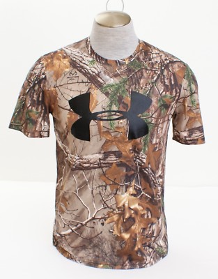 Under Armour UA Big Logo Realtree Camo Tech Short Sleeve Shirt Men's ...