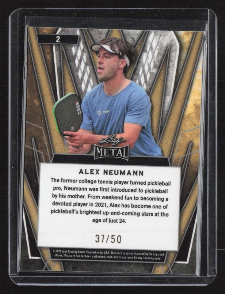 2024 Leaf Pickleball Alex Neumann Silver Prismatic /50 | eBay