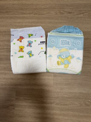Medium Kiddo Adult Diapers 2 Tape Sample Pack Abdl Rare European Import ...