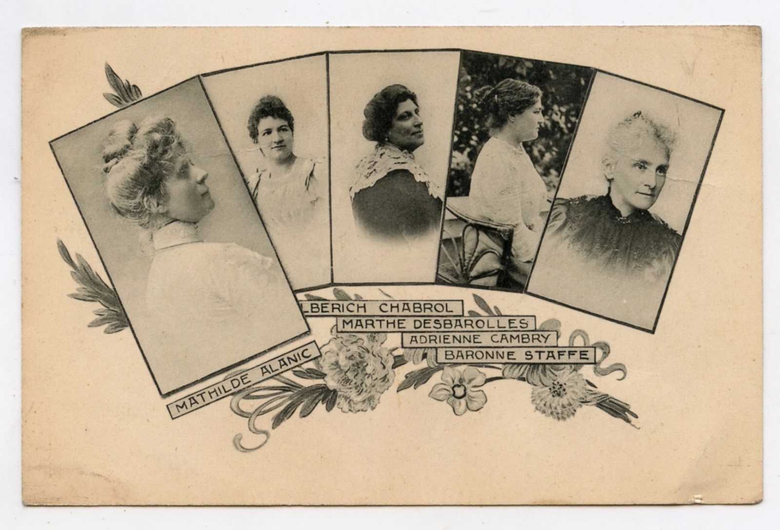 femmes de lettres . Mathilde ALANIC. Albérich CHABROL. Marthe ...