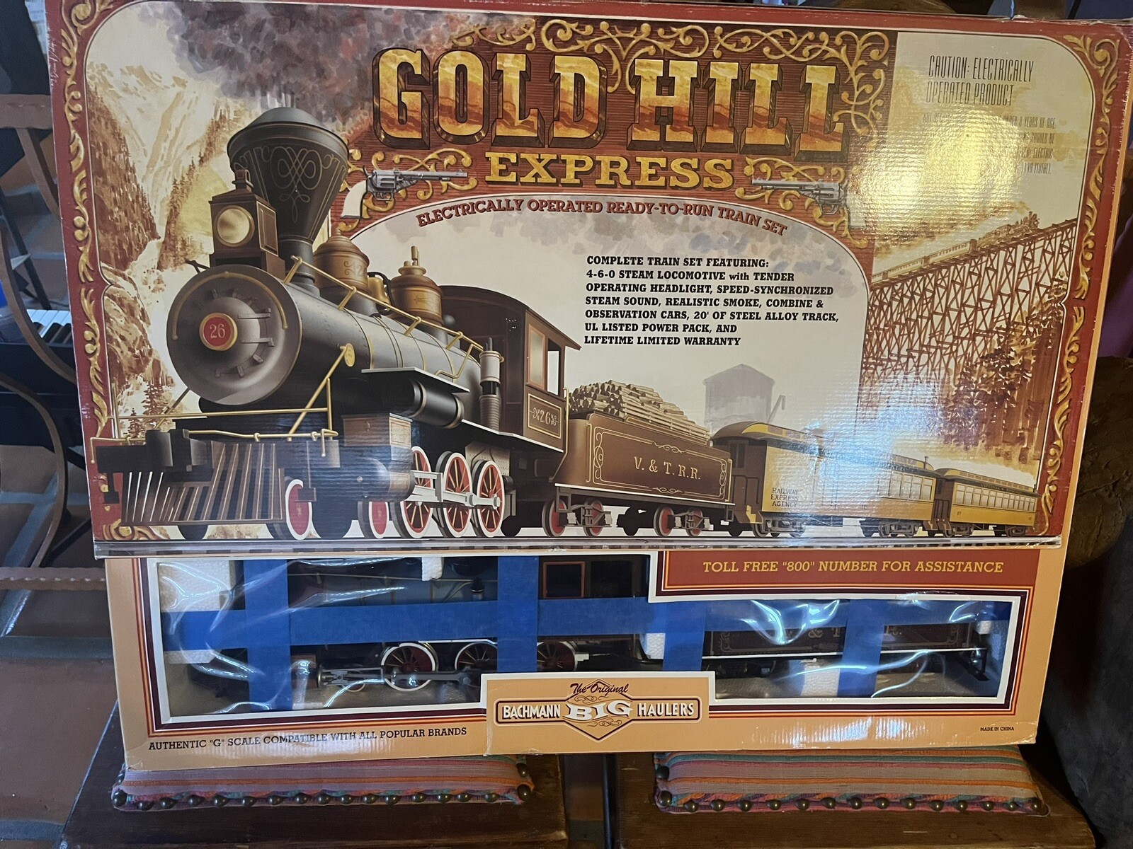 Bachmann -Big Haulers -G Scale -Gold Hill Express, Electric Train Set ...