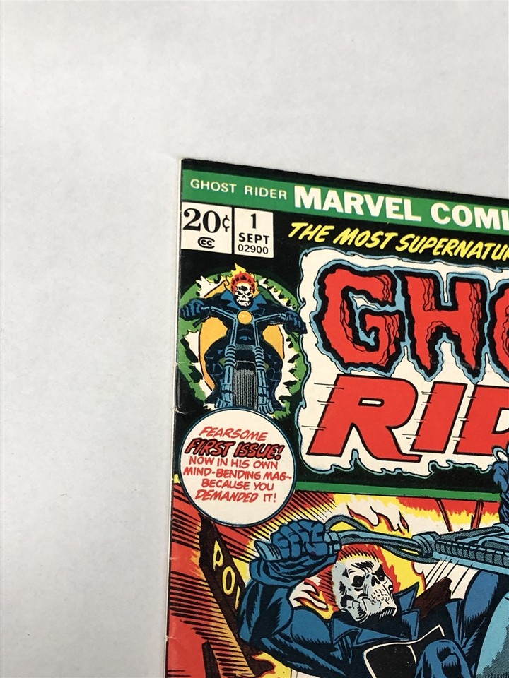 1973 GHOST RIDER #1 COMIC FANTASTIC SMOOTH BRIGHT GLOSSY HIGH GRADE ...