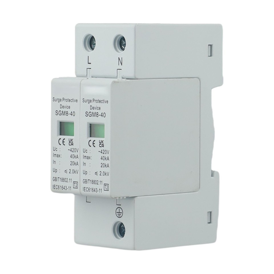 Surge Arrester 2P Surge Protector Distribution Box PC Flame Retardant ...
