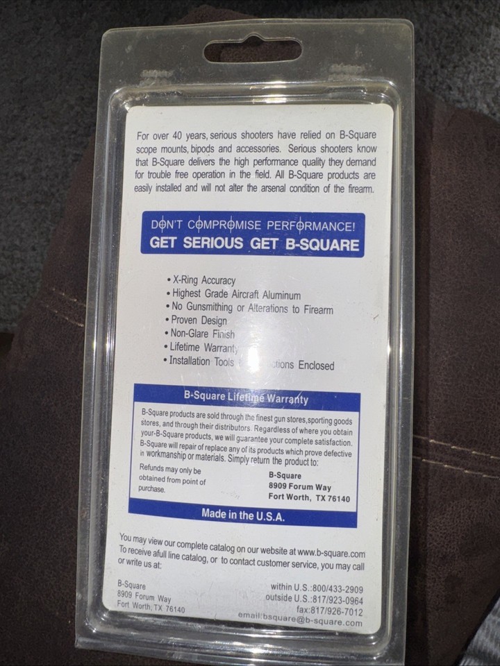 SKS B SQUARE Scope Mount with 1" Rings NOS #18569 | eBay