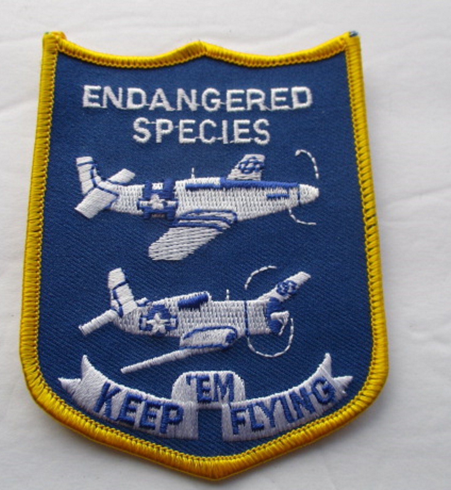 USAF - ENDANGERED SPECIES "KEEP 'EM FLYING" PATCH | eBay