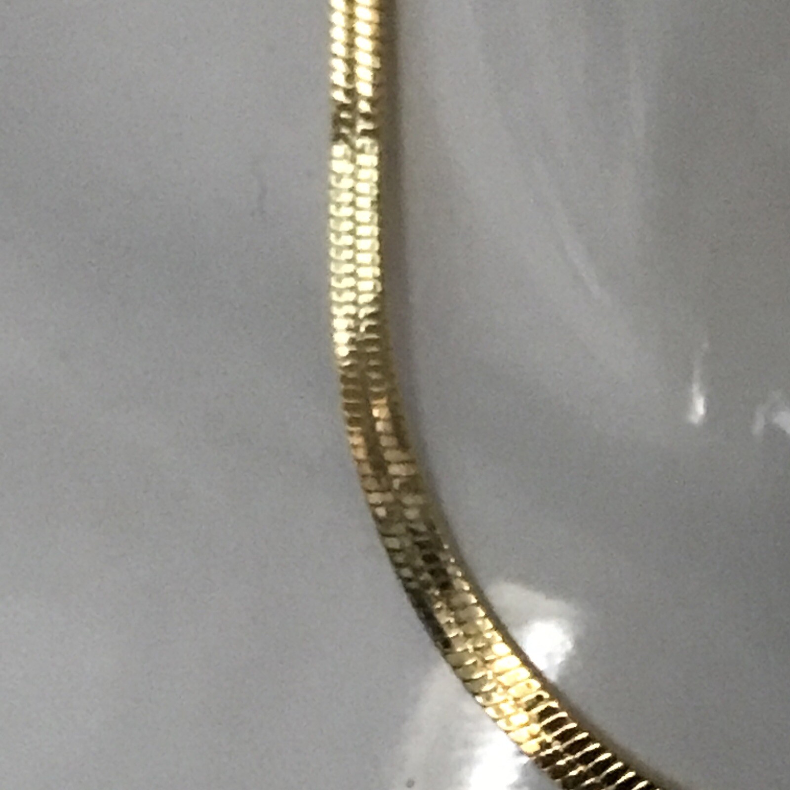 Monet Hold Tone Wide Herringbone Chain Necklace - Gem