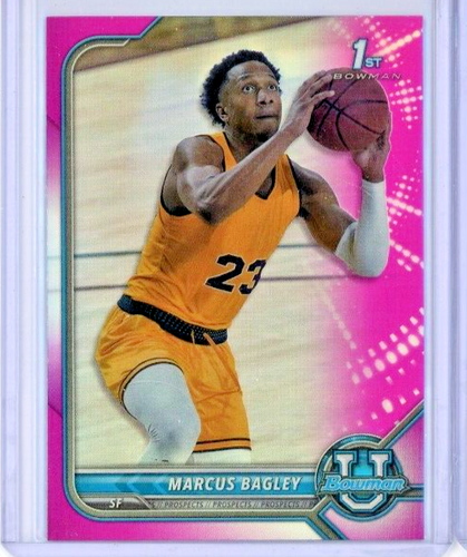 2021-22 Bowman University Pink #65 Marcus Bagley RC - Arizona State ...